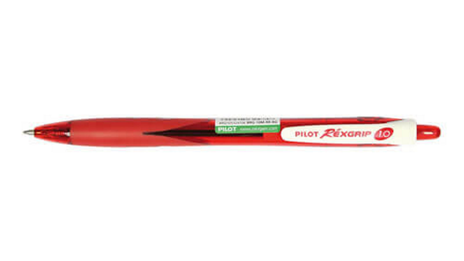 Pilot Rexgrip Begreen Medium Retractable Ballpoint - Red | Harvey Norman