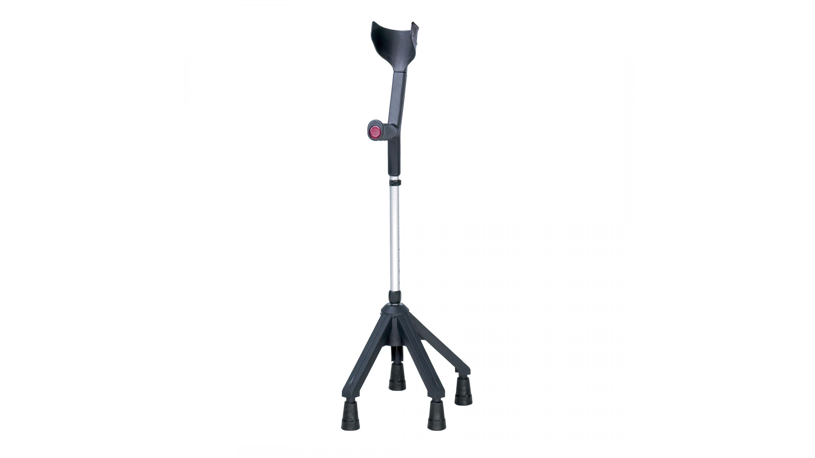 Rebotec Quadro Crutches Pair - Black (Pair) | Harvey Norman