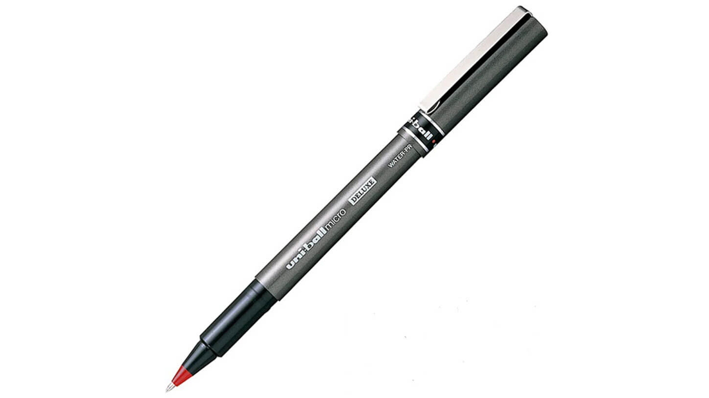 Uni-Ball Micro Deluxe 0.2mm 12-Pack Rollerball Pen - Red | Harvey Norman