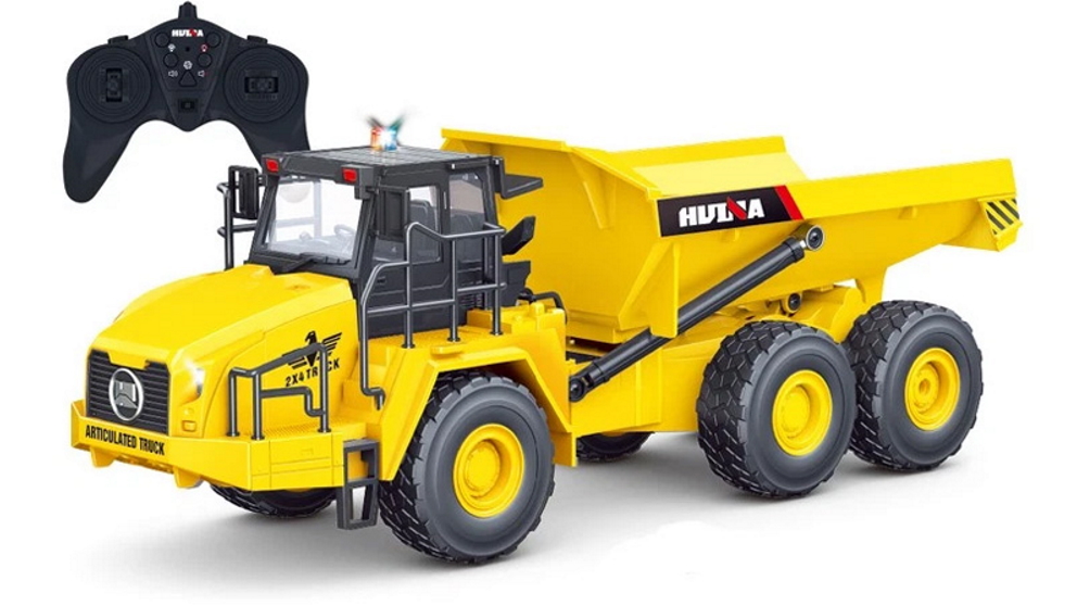 Huina 1553 Dump Truck 1:16 Scale Construction Toy Remote Control ...