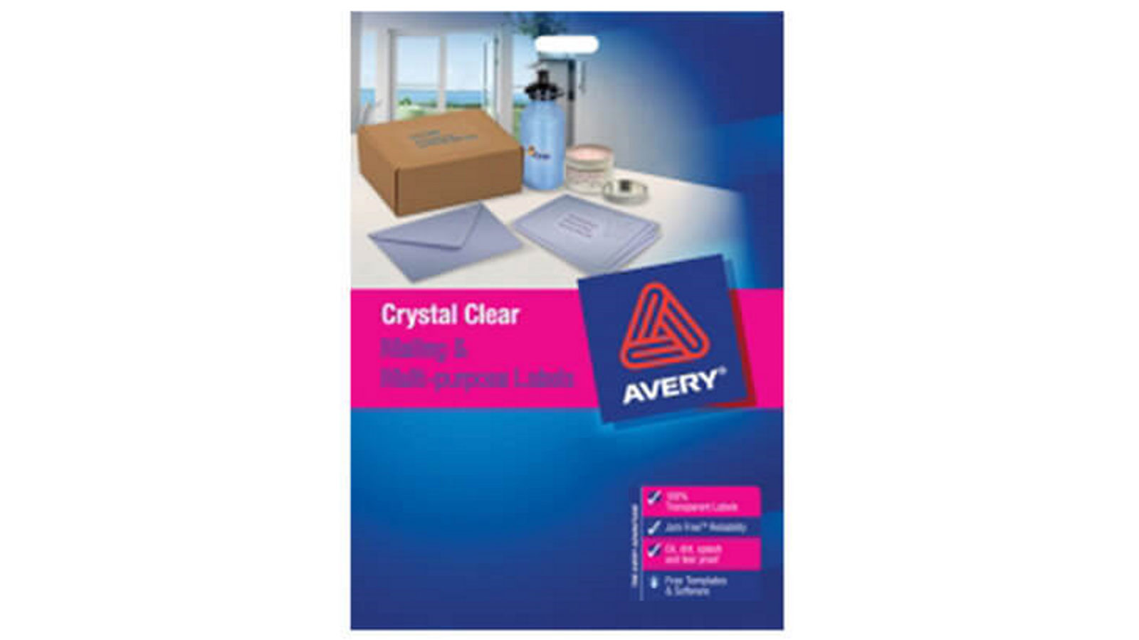 Avery 8 Per Sheet Clear Laser Label - Pack of 25 | Harvey Norman