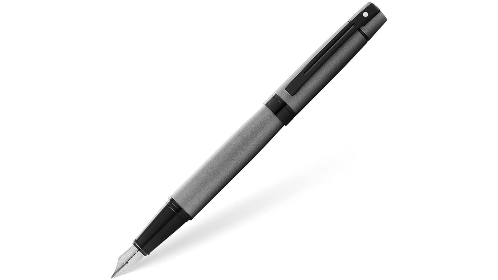 Sheaffer 300 Matte Grey Fountain Pen with Black Trim - Fine | Harvey Norman