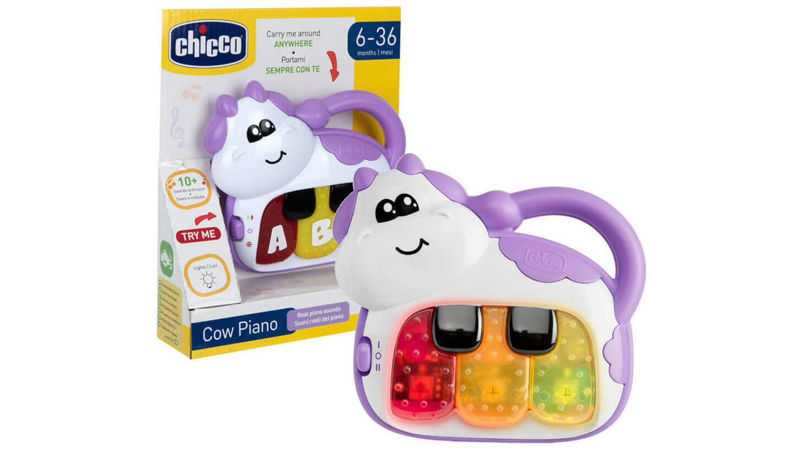 Chicco Toy Interactive Cow Piano | Harvey Norman