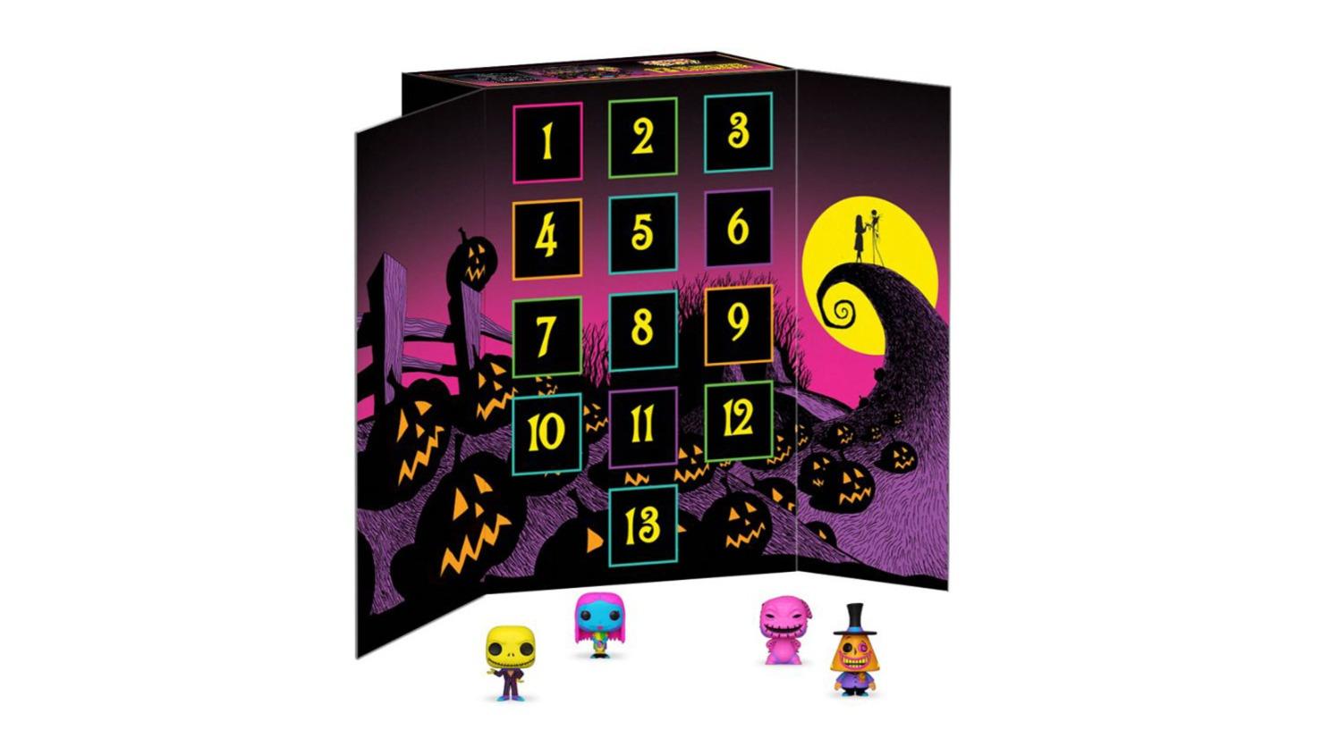The Nightmare Before Christmas 13 Day Black Light Countdown Calendar ...