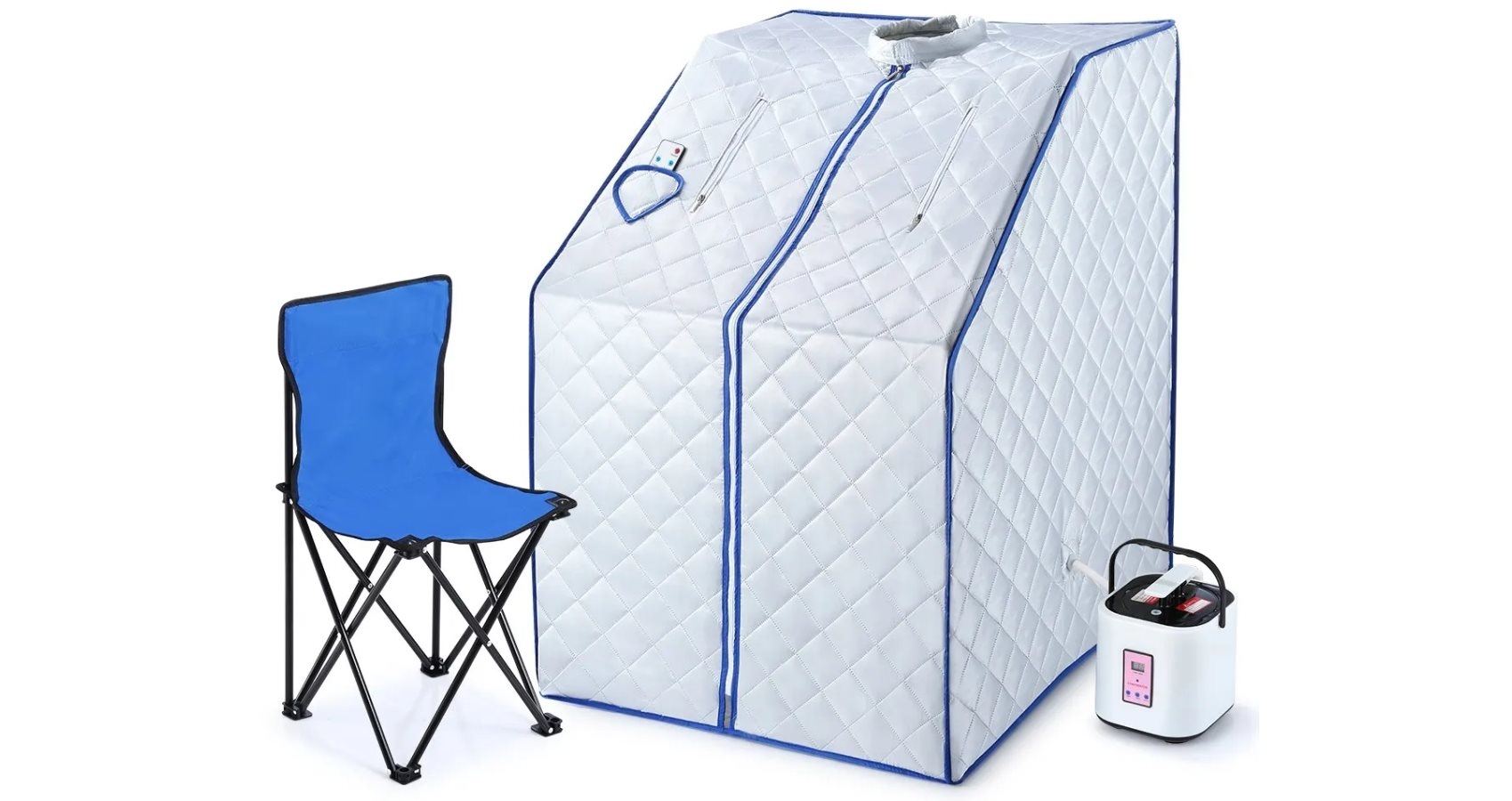 Portable Steam Sauna Full Body Spa Kit 1000W Steamer with Foldable ...