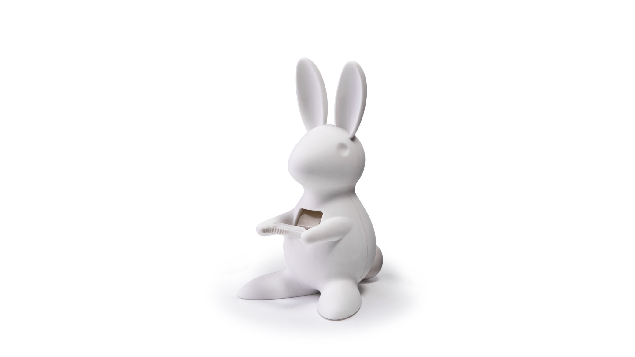Qualy Desk Bunny Tape Dispenser - White | Harvey Norman