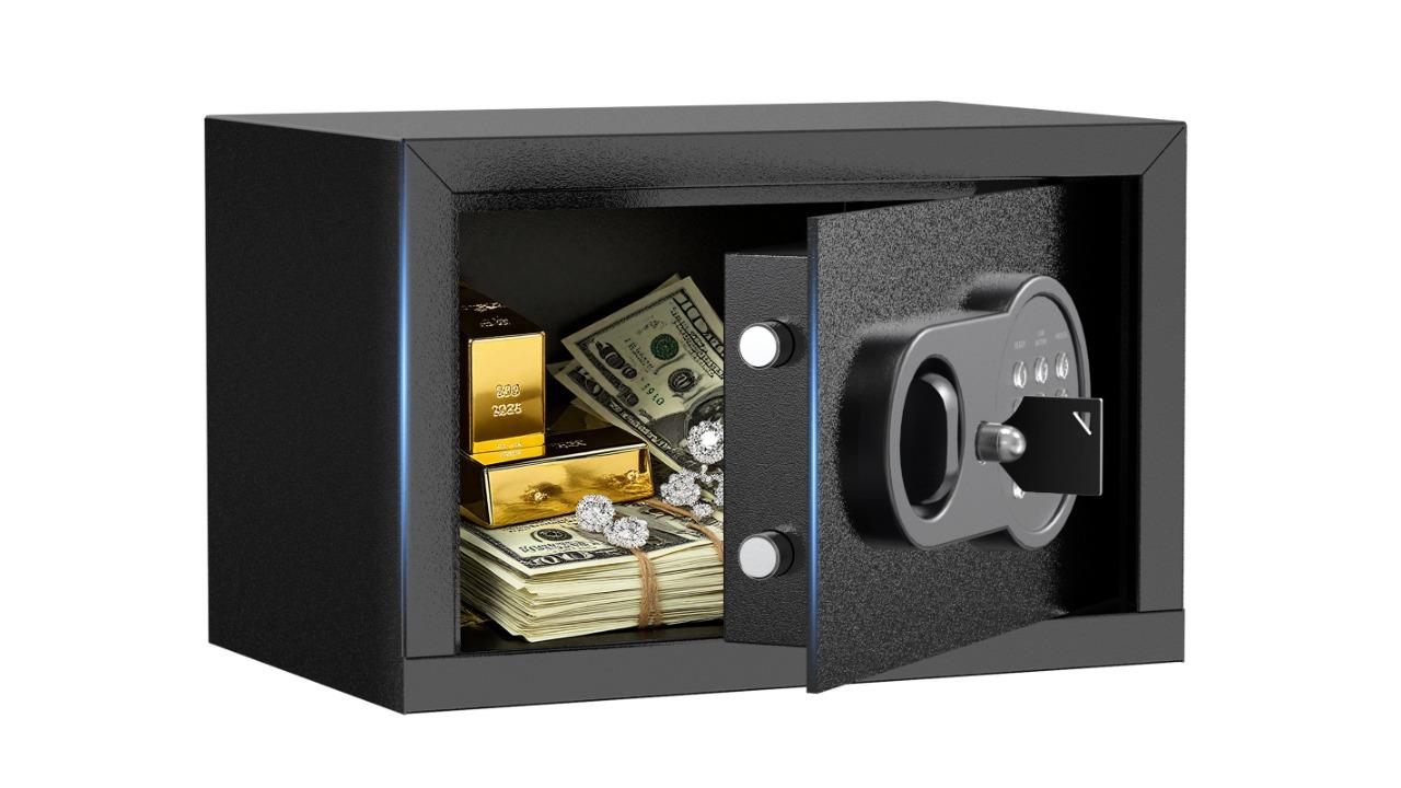 Advwin Steel Security Safe and Lock Box with Electronic Digital Keypad ...