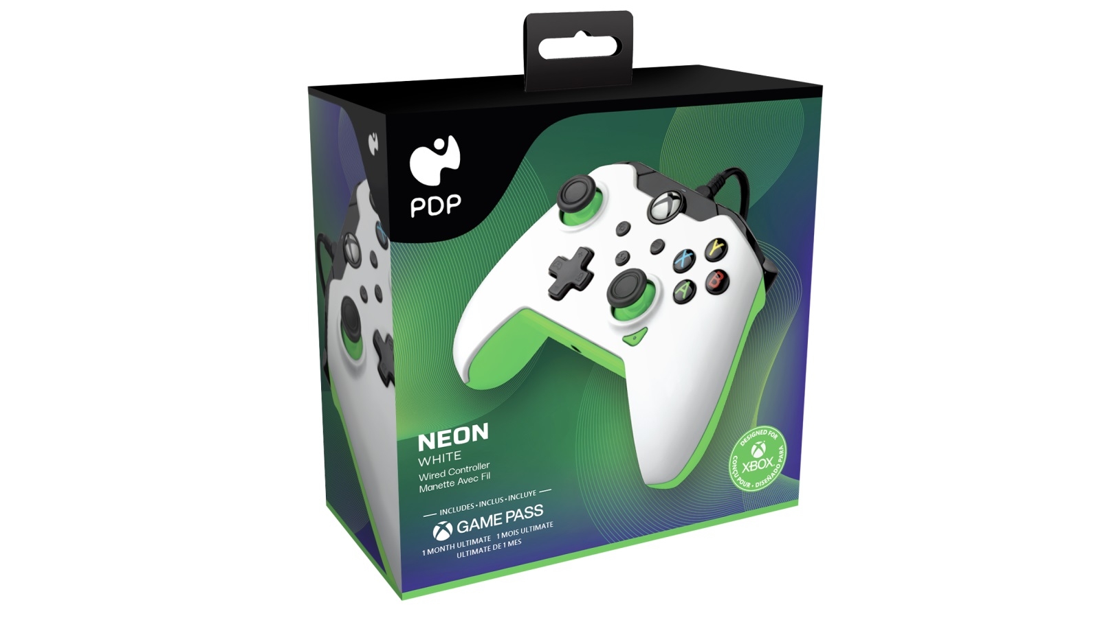 PDP Xbox Series X Wired Controller - Neon/White | Harvey Norman