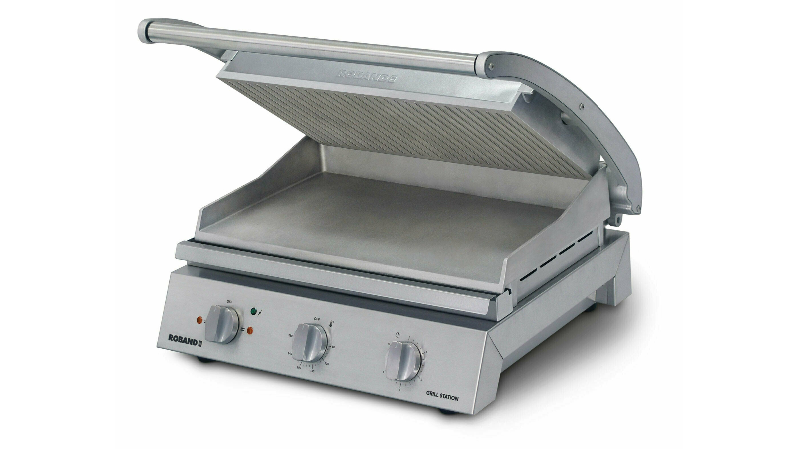 Roband 8 Slice Ribbed Top Plate 13A Grill Station | Harvey Norman