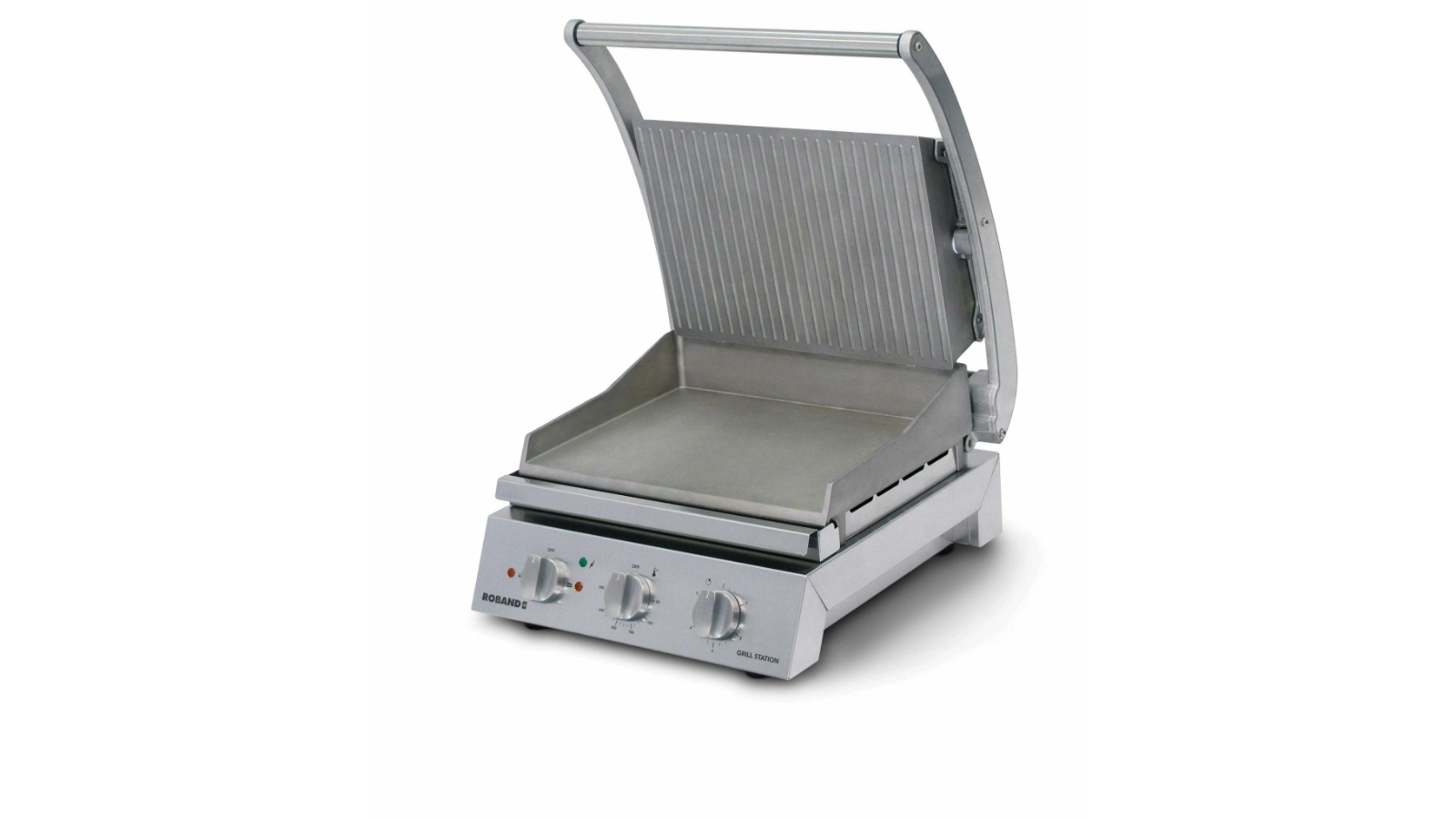 Roband 6-Slice Modern Ribbed Top Plate Grill Station | Harvey Norman