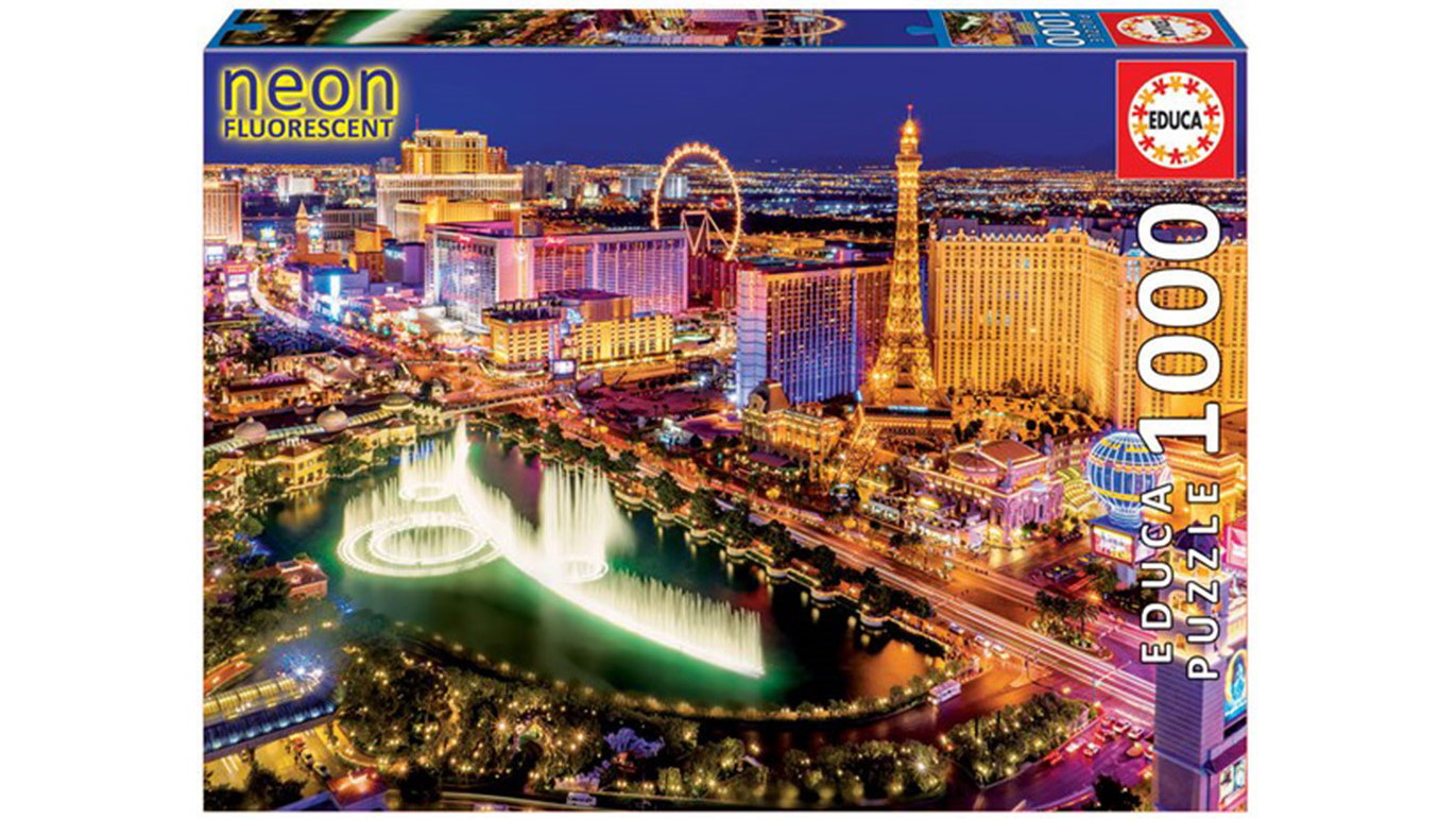 Educa Puzzle Collection Neon Las Vegas 1000-Piece Puzzle | Harvey Norman