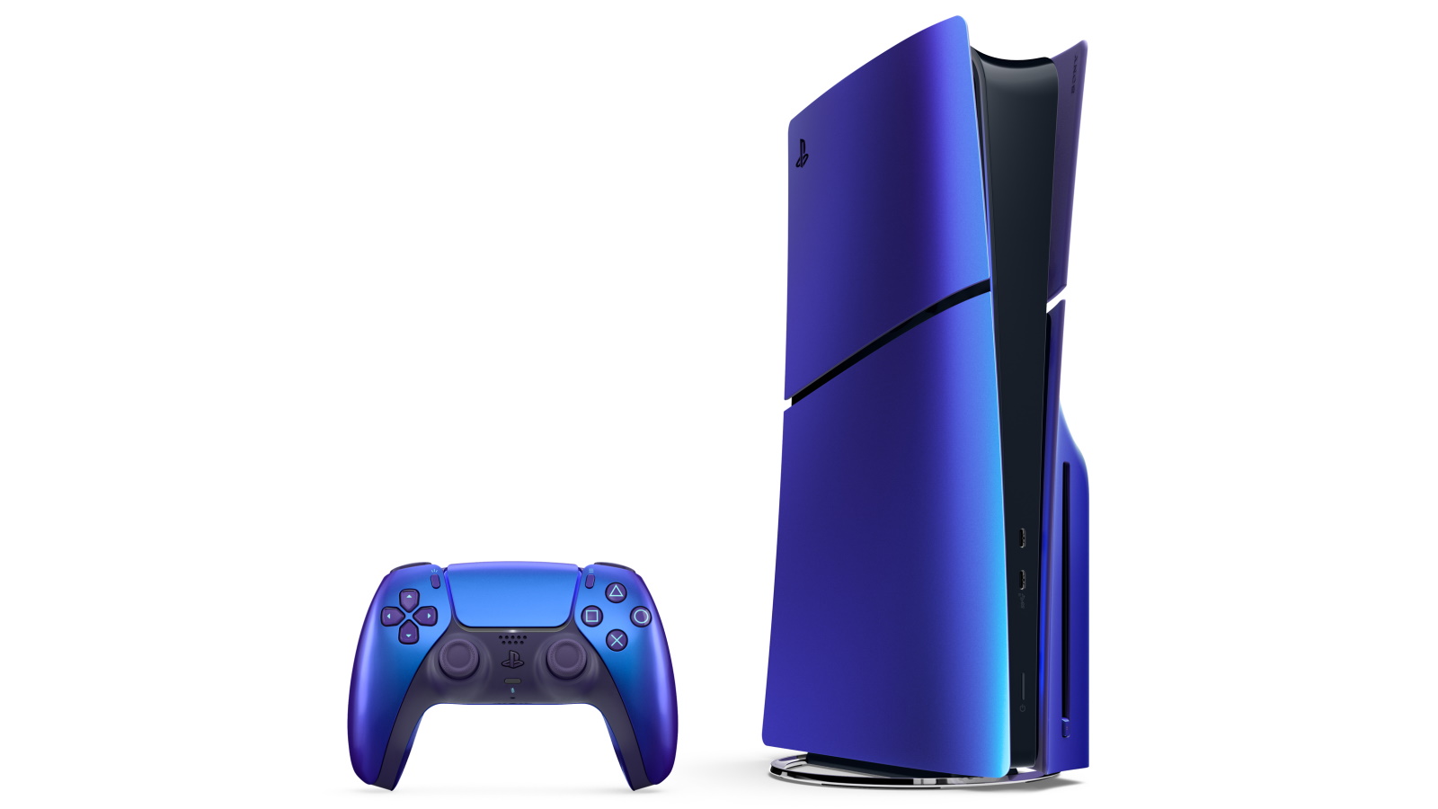 PS5 Slim Console Cover - Chroma Indigo | Harvey Norman