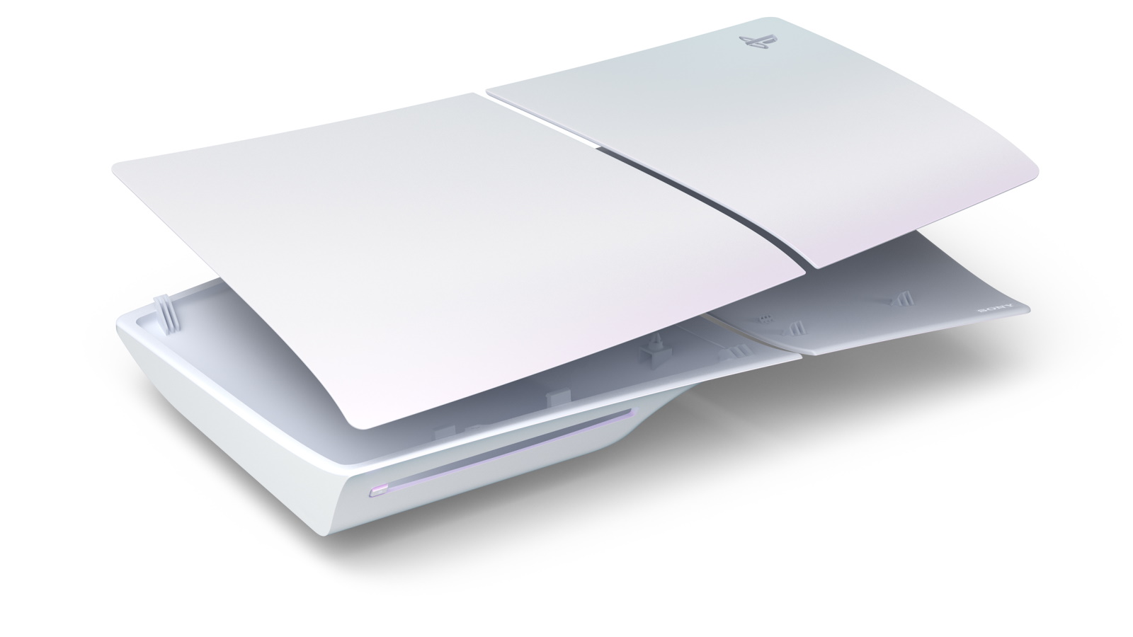 PS5 Slim Console Cover - Chroma Pearl | Harvey Norman