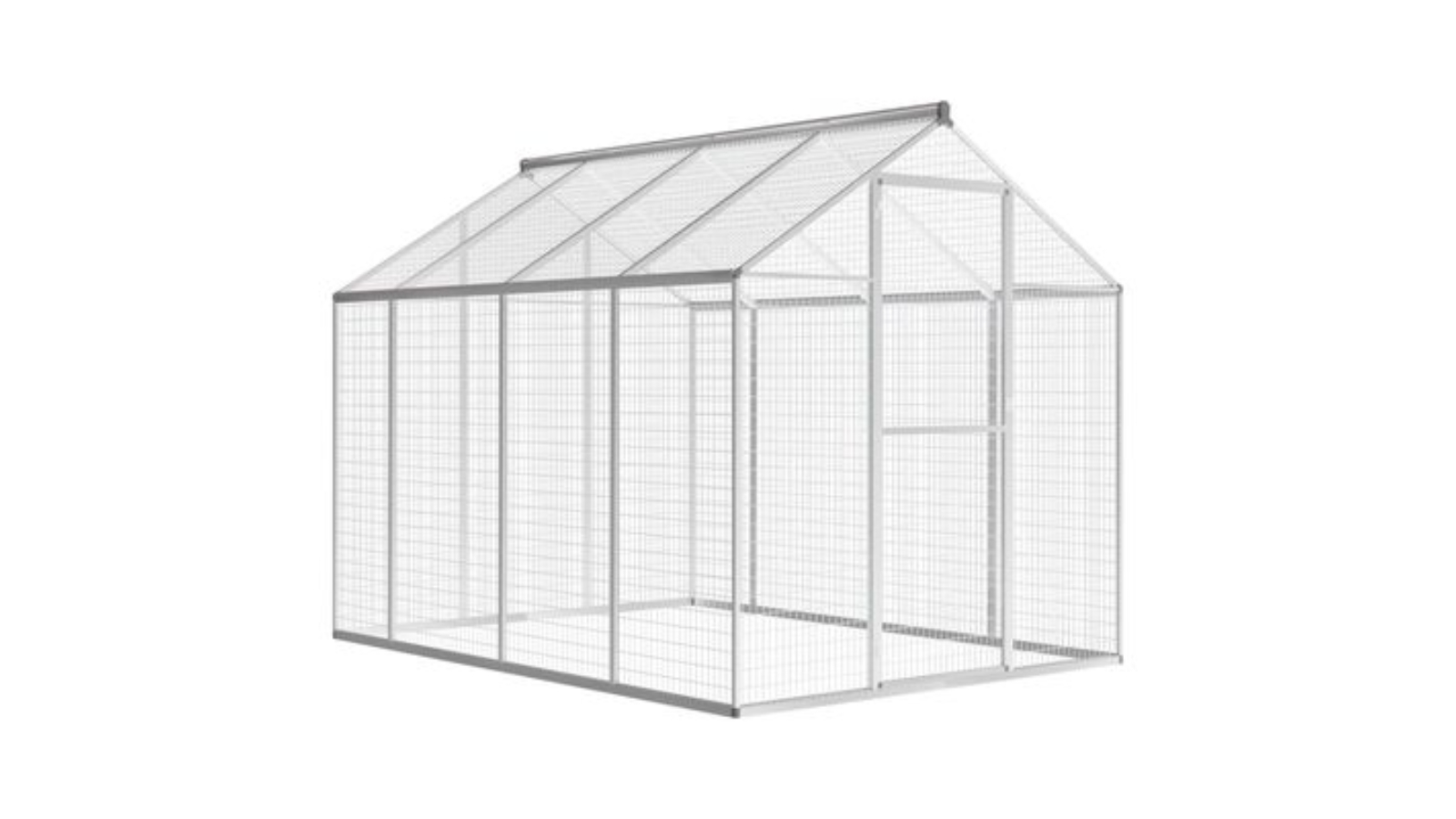 vidaXL Aluminium Outdoor Aviary - 178 x 242 x 192cm | Harvey Norman