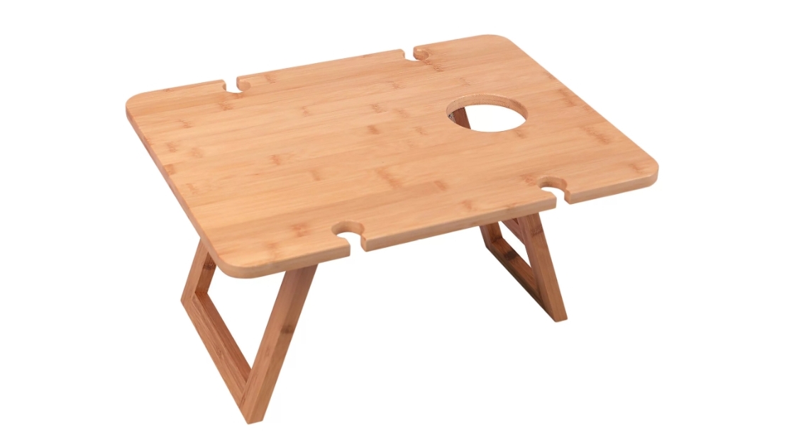 Living Today Bamboo Foldable Picnic Travel Table | Harvey Norman