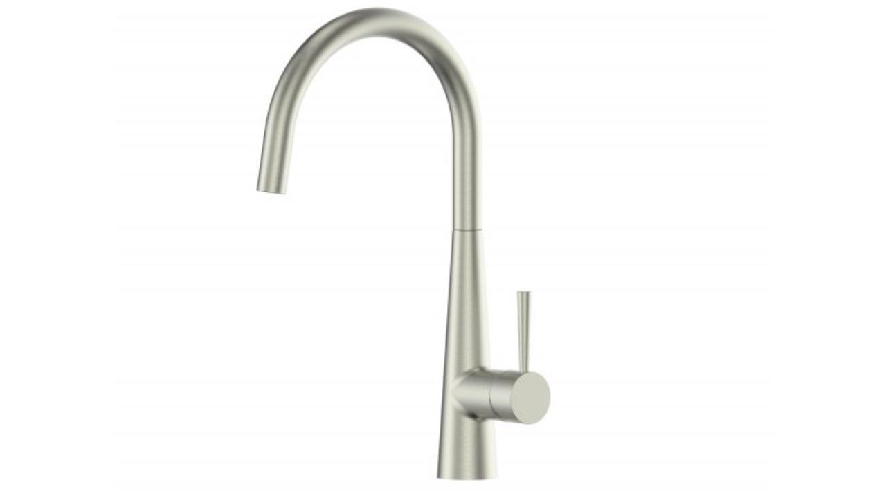 Greens Galiano Slimline Sink Mixer - Brushed Nickel | Harvey Norman