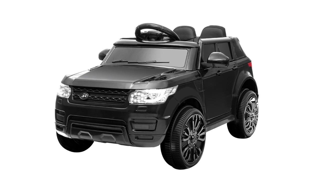 Dual Door Kids Remote Black Ride-on Car with Safety Belt | Harvey Norman