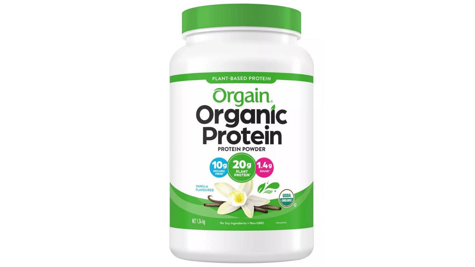 Orgain 1.24Kg Plant Protein Powder Dairy & Soy Free 20g Protein Per ...