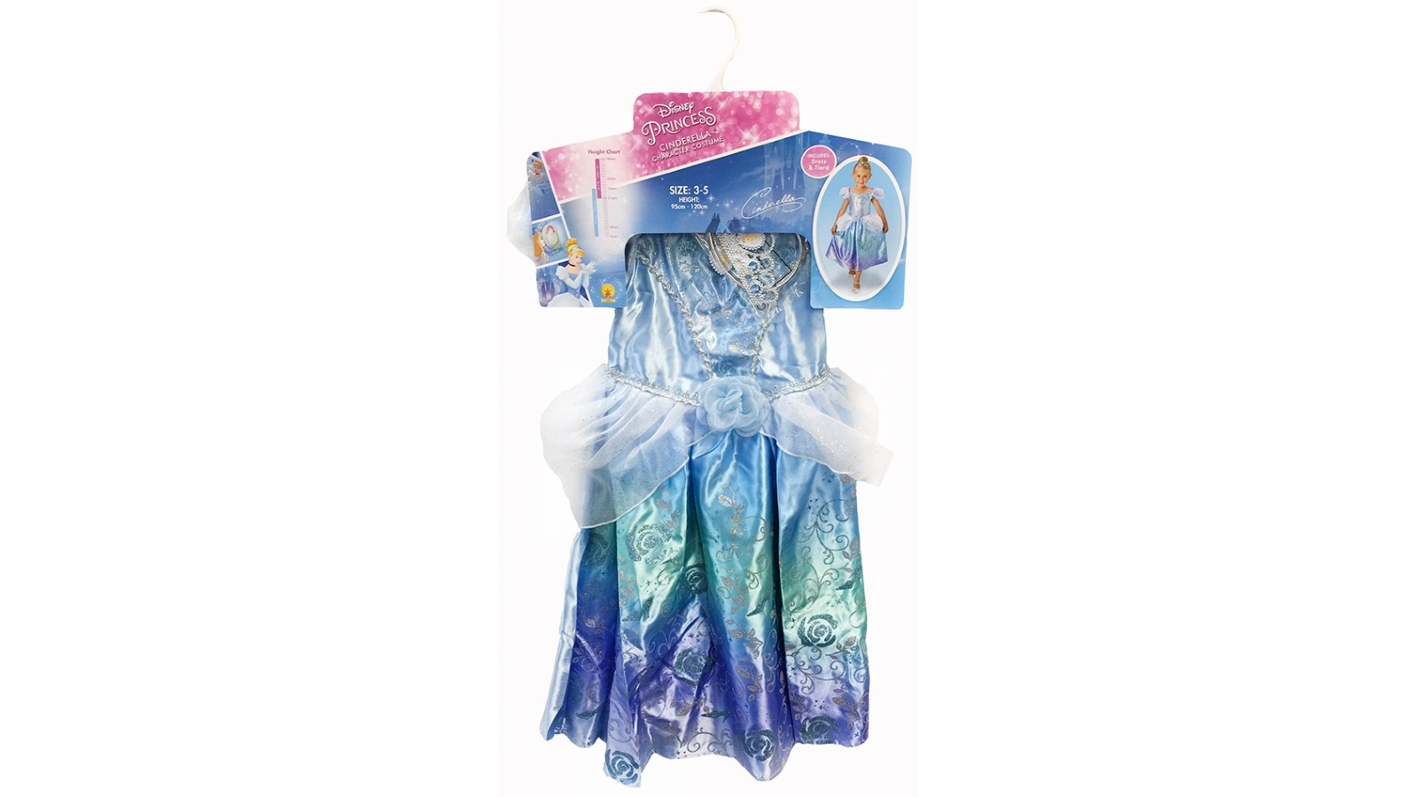 Cinderella Rainbow Deluxe Child Costume - Size 3-5 Years | Harvey Norman
