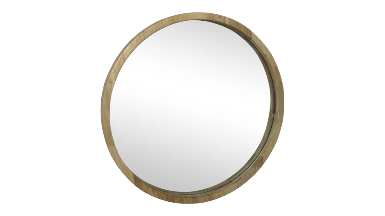 Willow and Silk Scandinavian Nordic Style Round Wall Mirror - 60 x 3.5 ...