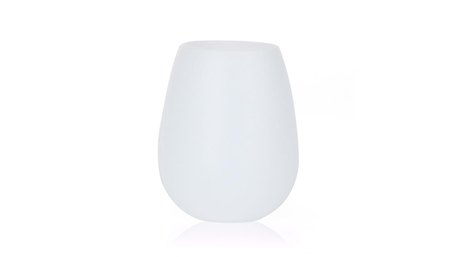 HOD Magic Silicone Stemless Wine Glass - White | Harvey Norman