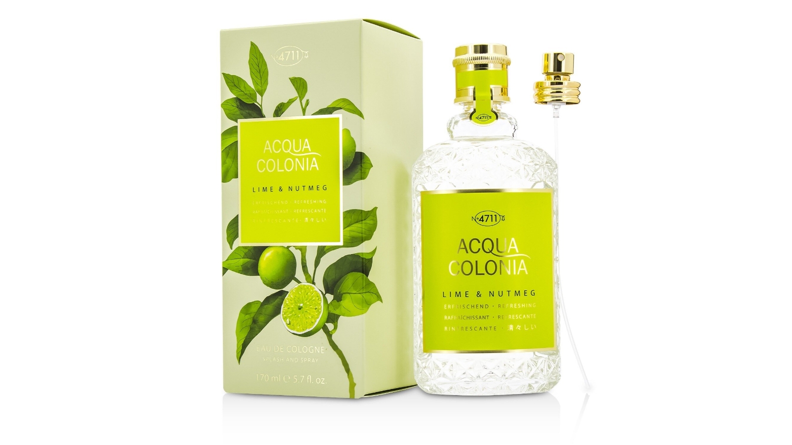 4711 Acqua Colonia Lime and Nutmeg Eau De Cologne Spray - 170ml/5.7oz ...