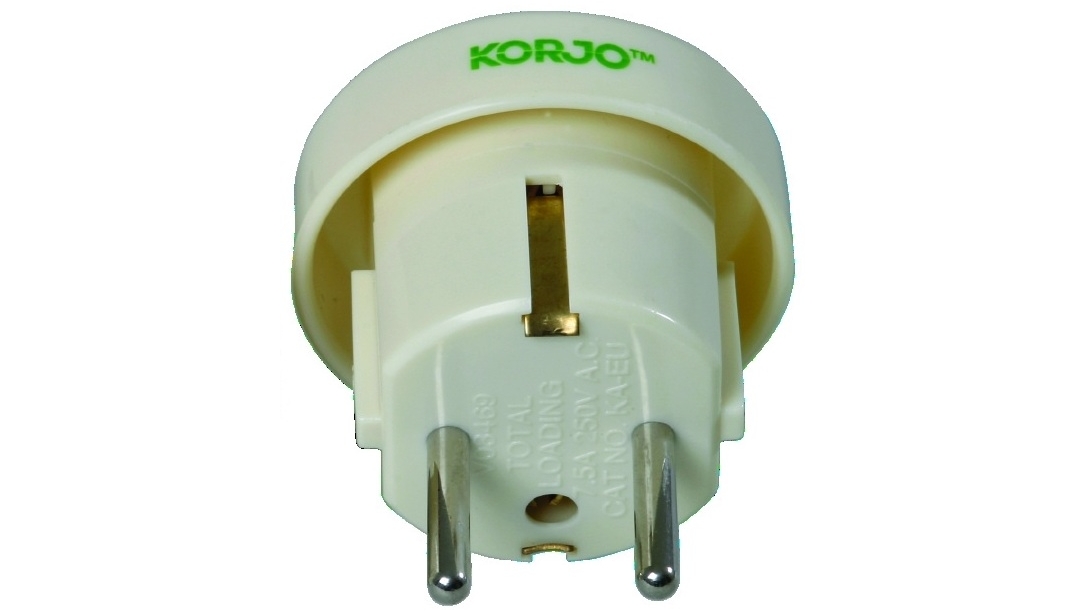 Korjo Travel Adapter for Europe | Harvey Norman