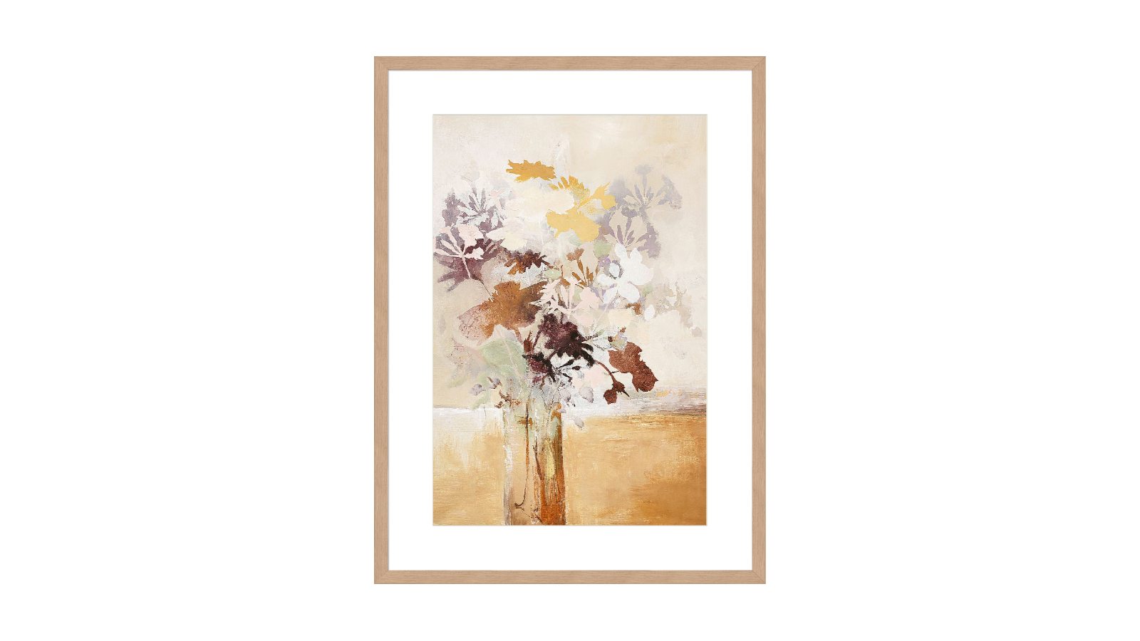 La Grolla Pastel Flower 1 Natural Frame Wall Art - 116 x 86cm | Harvey ...