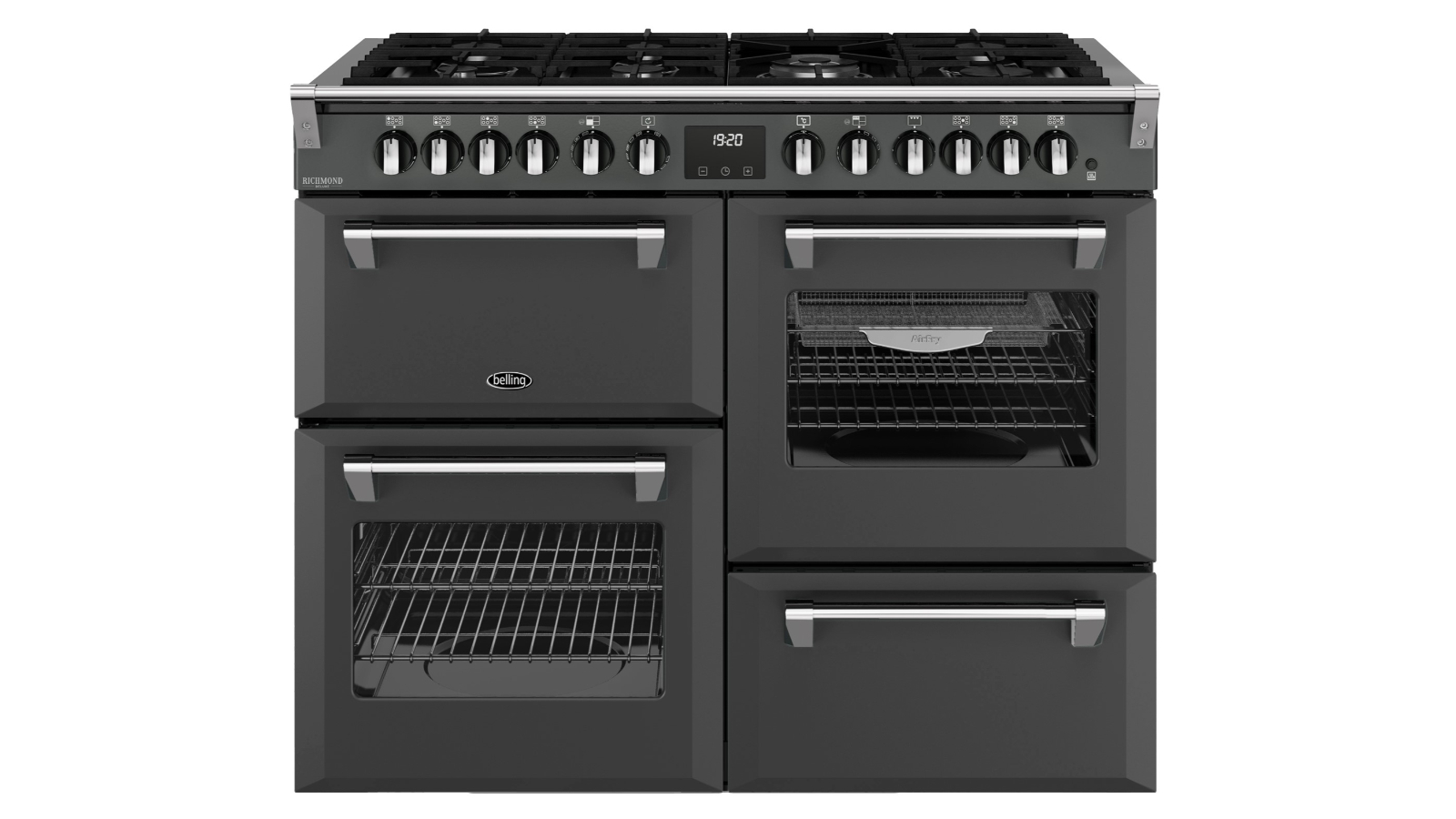 Belling 110cm Richmond Deluxe Dual Fuel Range Cooker - Anthracite ...