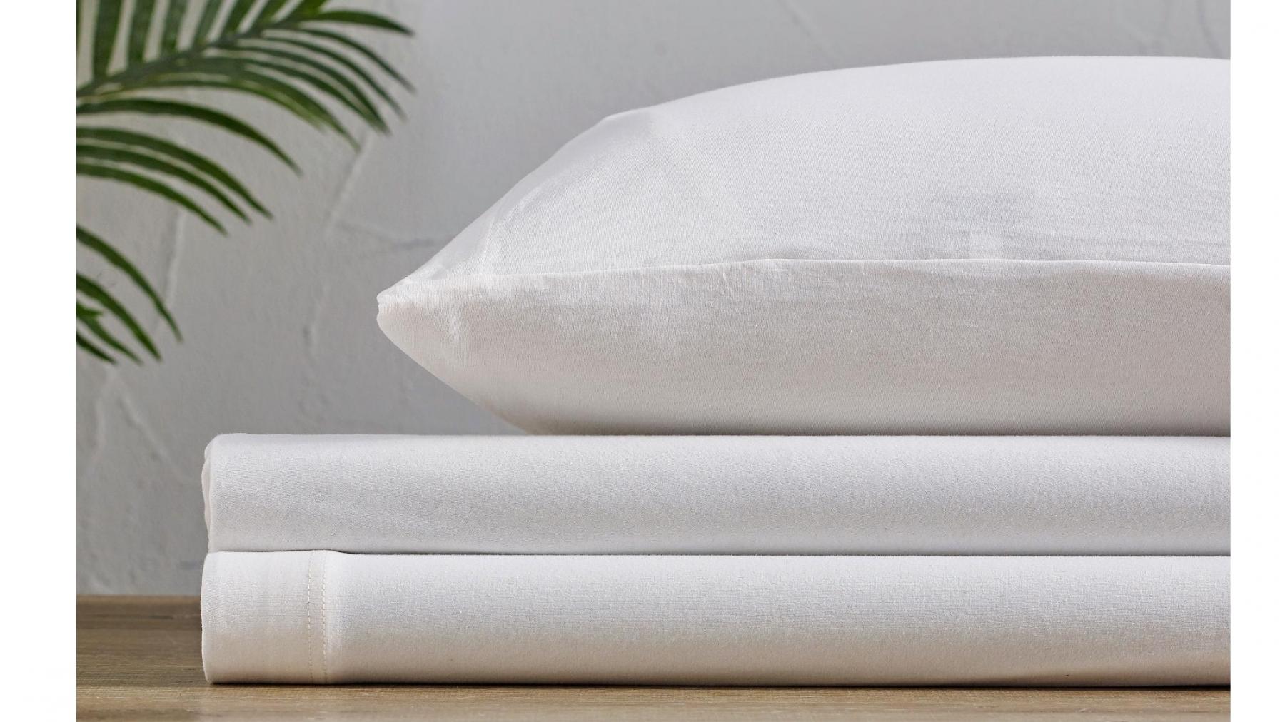 L'Avenue Jersey Cream Sheet Set | Harvey Norman