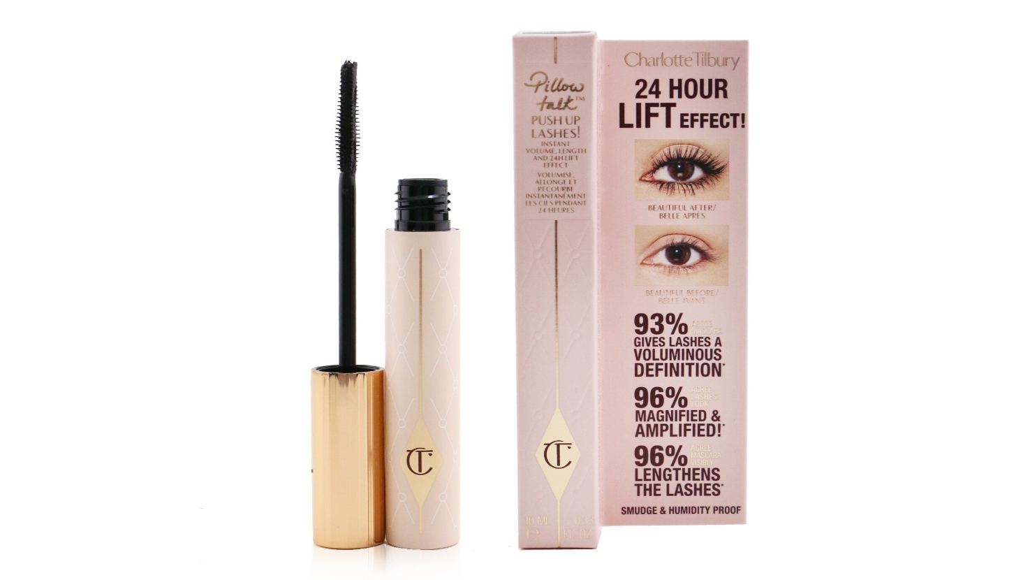 Charlotte Tilbury Pillow Talk Push Up Lashes! Mascara - # Super Black ...