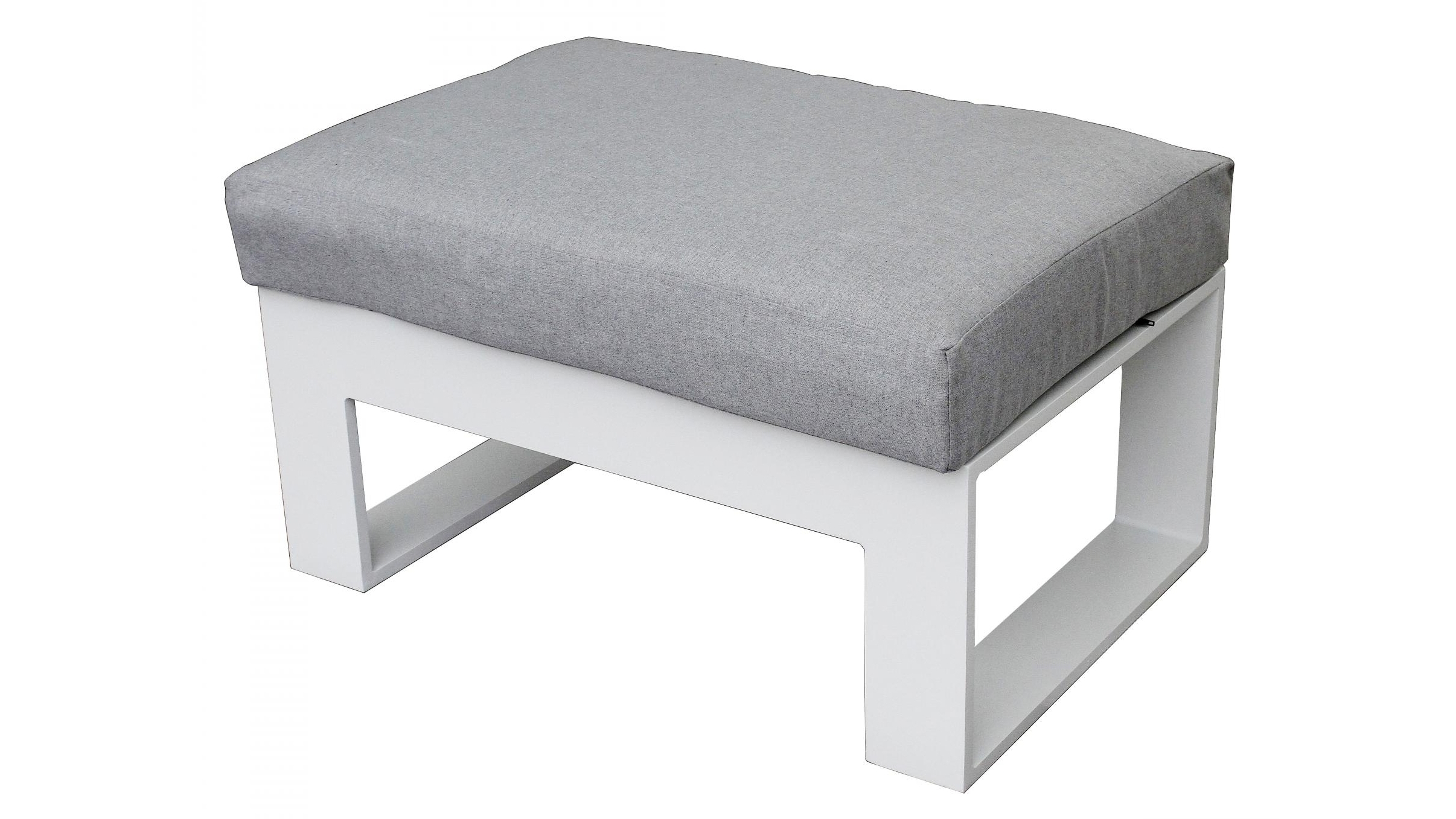 Burano Outdoor Foot Stool - White | Harvey Norman