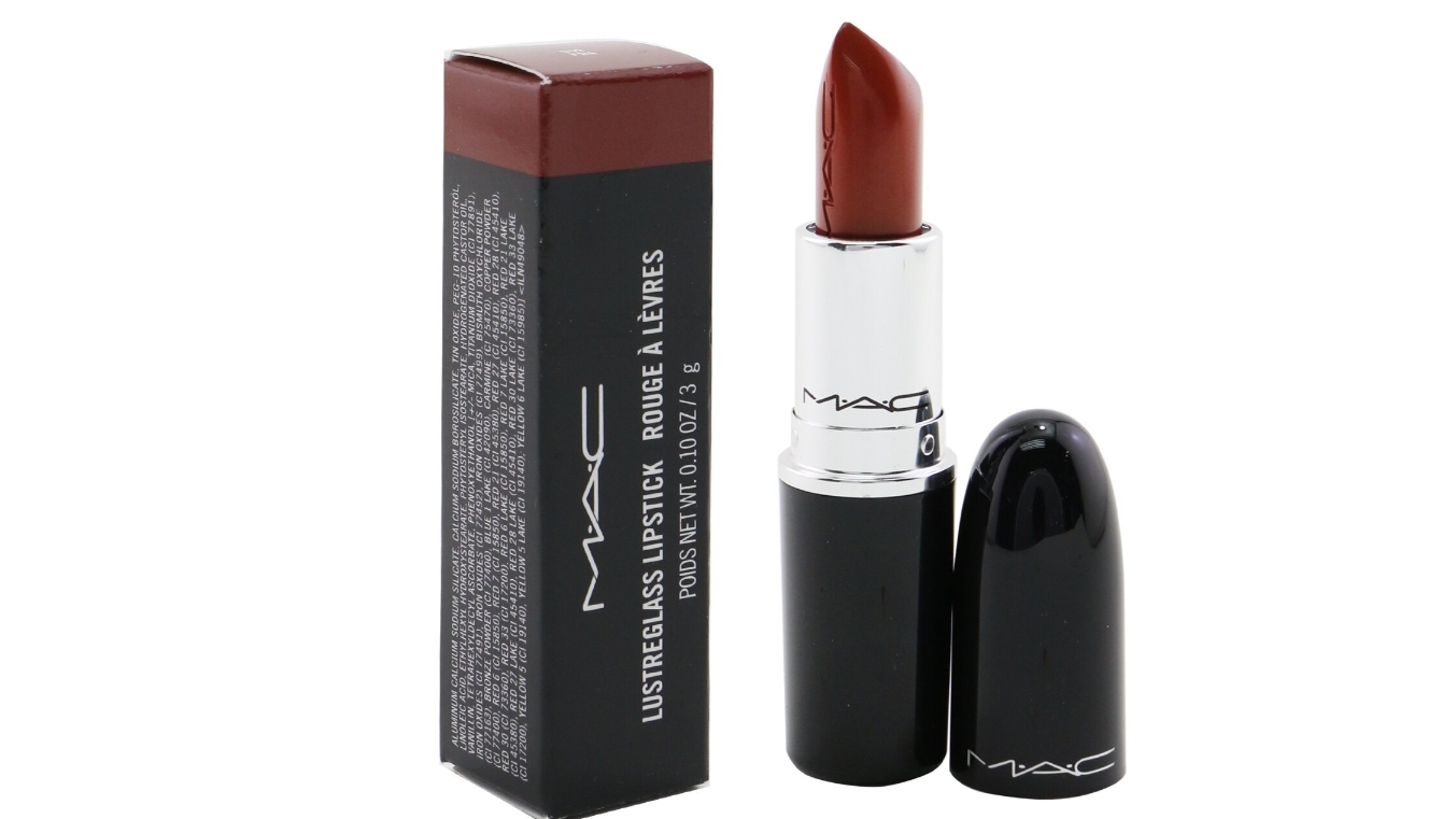 MAC Lustreglass Lipstick - # 549 PDA (Bricky Red) -3g/0.1oz | Harvey Norman