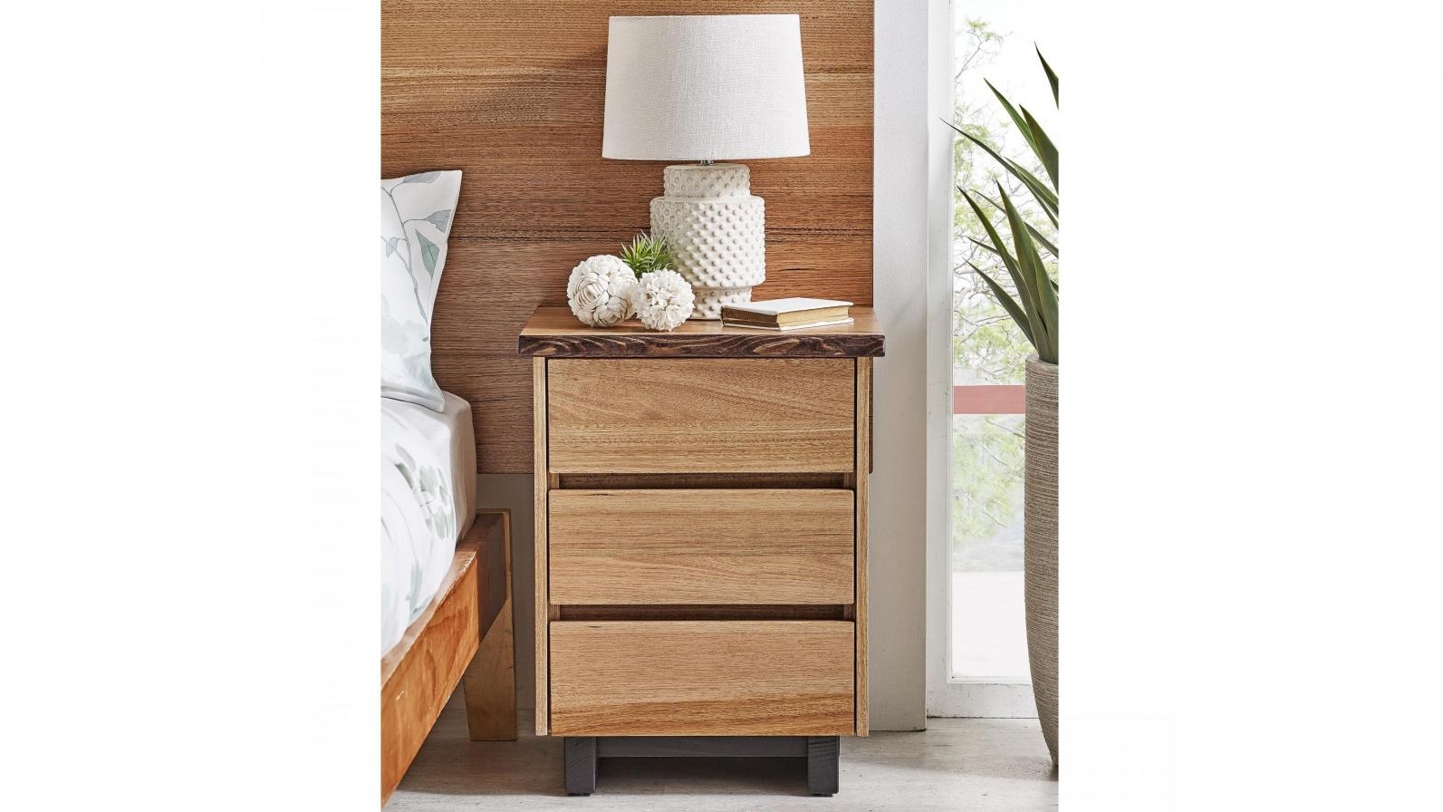 Bonadiesi 3-Drawer Bedside Table | Harvey Norman