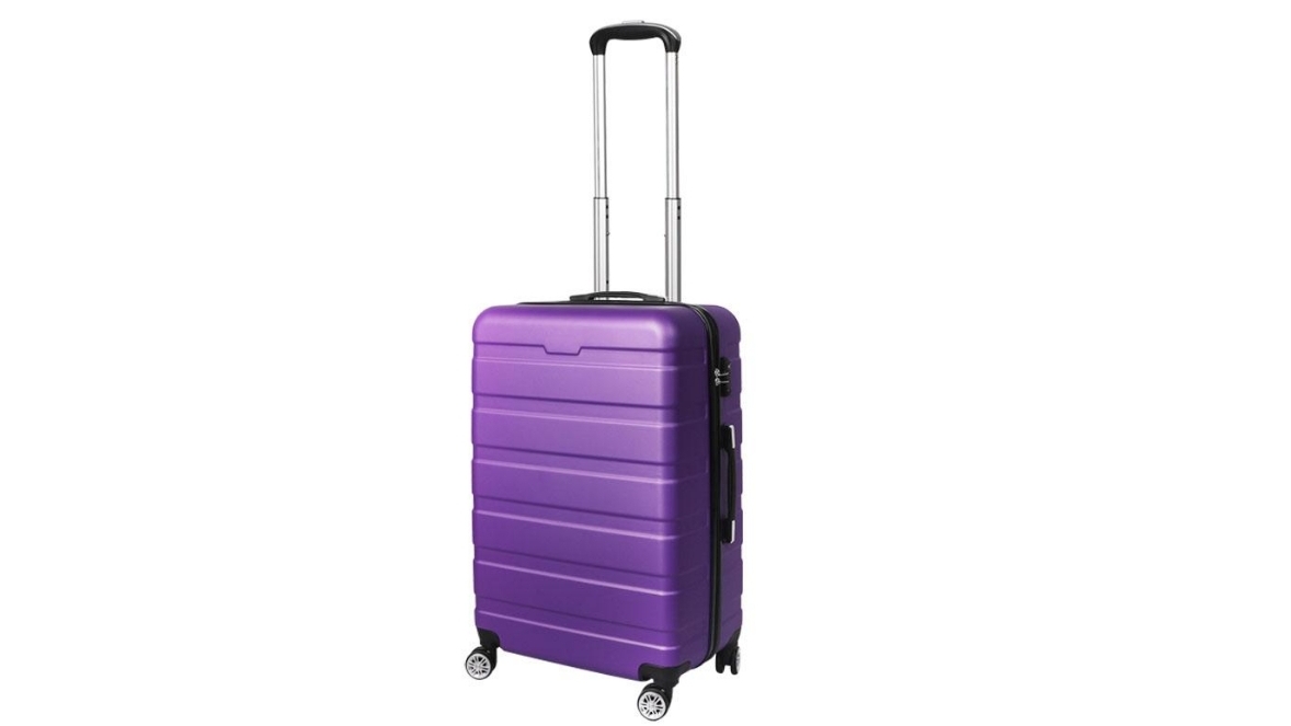 Slimbridge 20inch Lock Hard Shell Luggage Suitcase - Purple | Harvey Norman