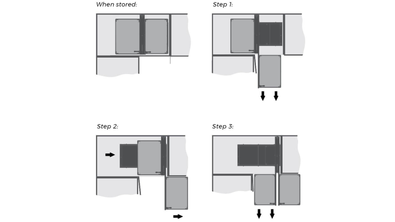 Higold Diamond Show Hand Magic Corner II Pull Out Kitchen Storage for ...