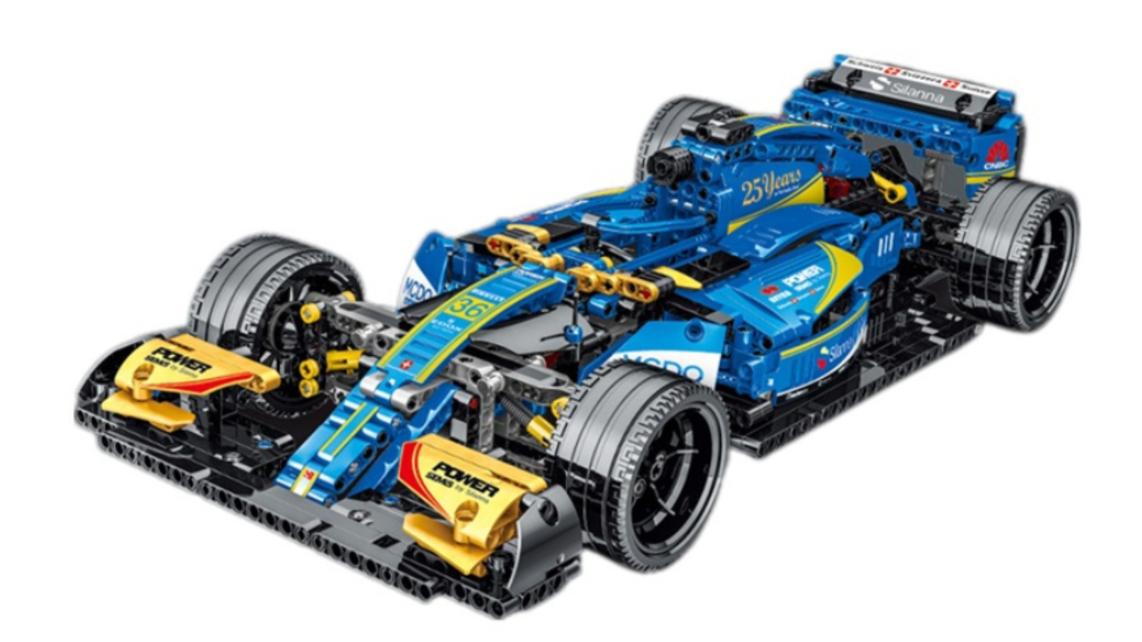 Megajoy 1100 Piece Racing Car Assembly Building Block Cars Brick Toy ...