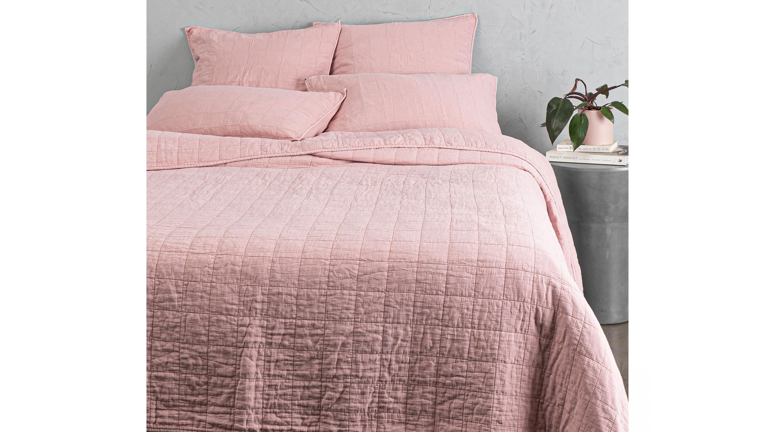 Vintage Wash Dusk Queen/King Coverlet Set | Harvey Norman