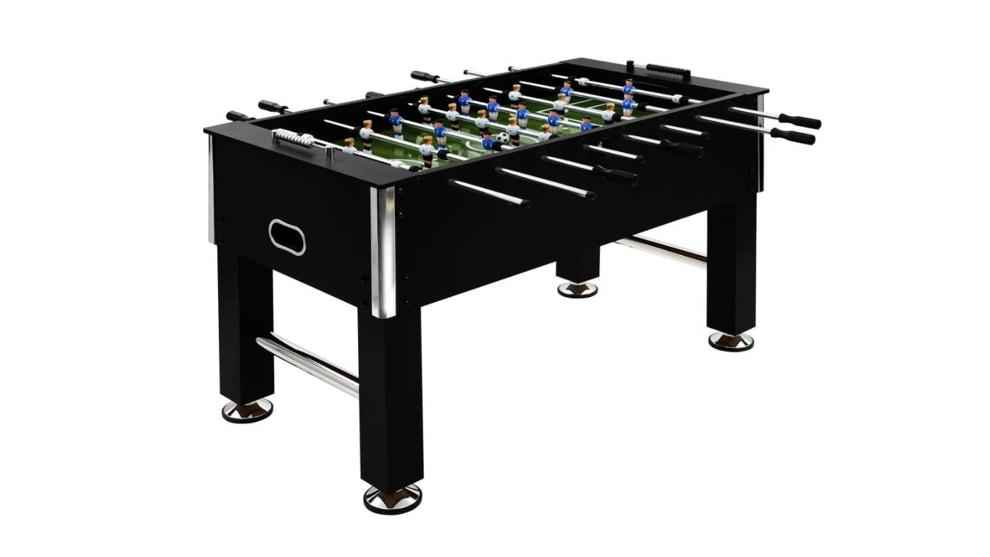 vidaXL 140 x 74.5 x 87.5cm Steel 60kg Football Table - Black | Harvey ...