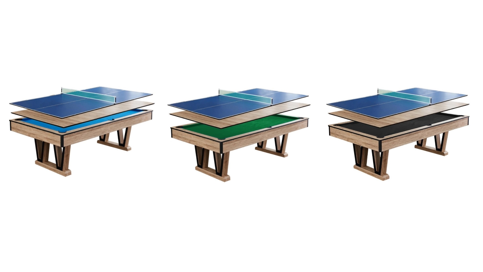 T and R Sports 7ft MDF 3-in-1 Pool Table | Harvey Norman