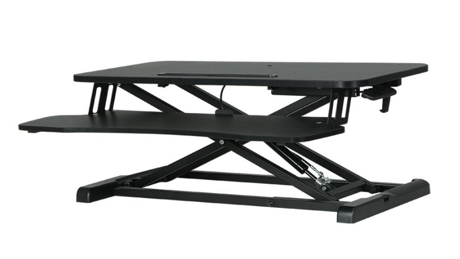 Artiss Standing Black Desk Riser | Harvey Norman