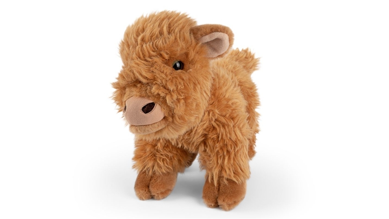 Living Nature Highland Cow Calf Plush Toy | Harvey Norman