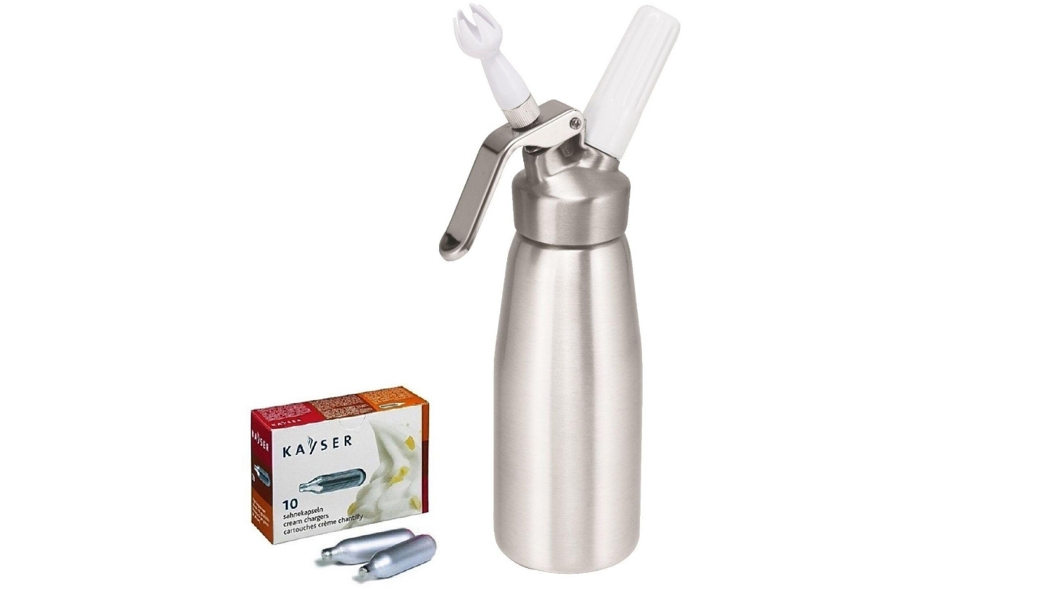 Avanti Cream Whipper plus 10 Cream Charger | Harvey Norman