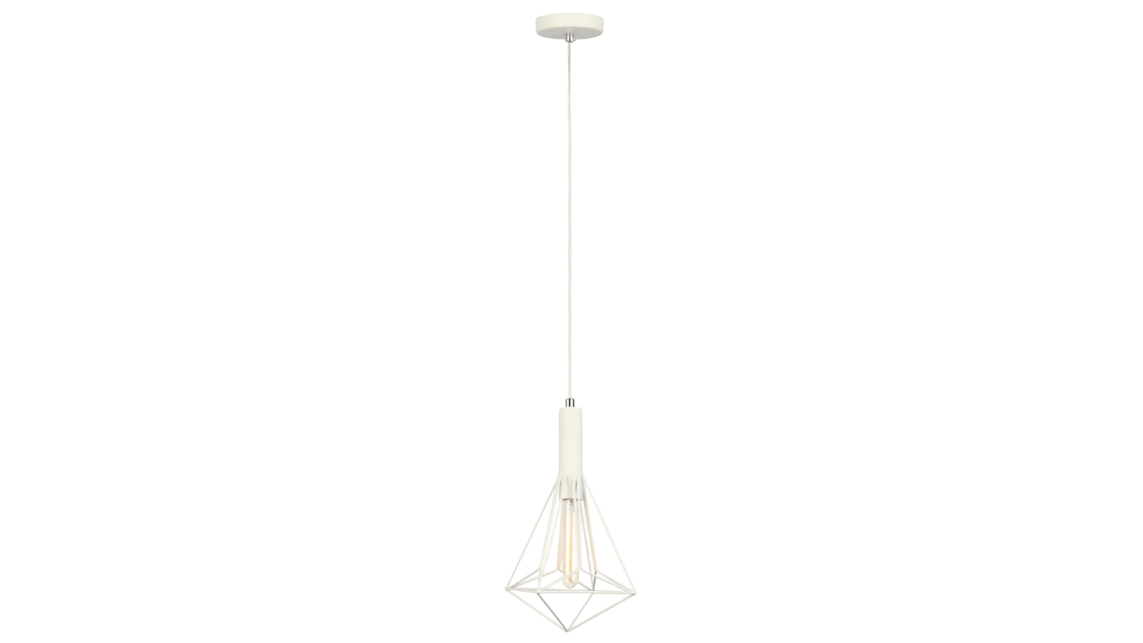 Whiteband White Diamond Cage Interior Pendant Light - Large | Harvey Norman