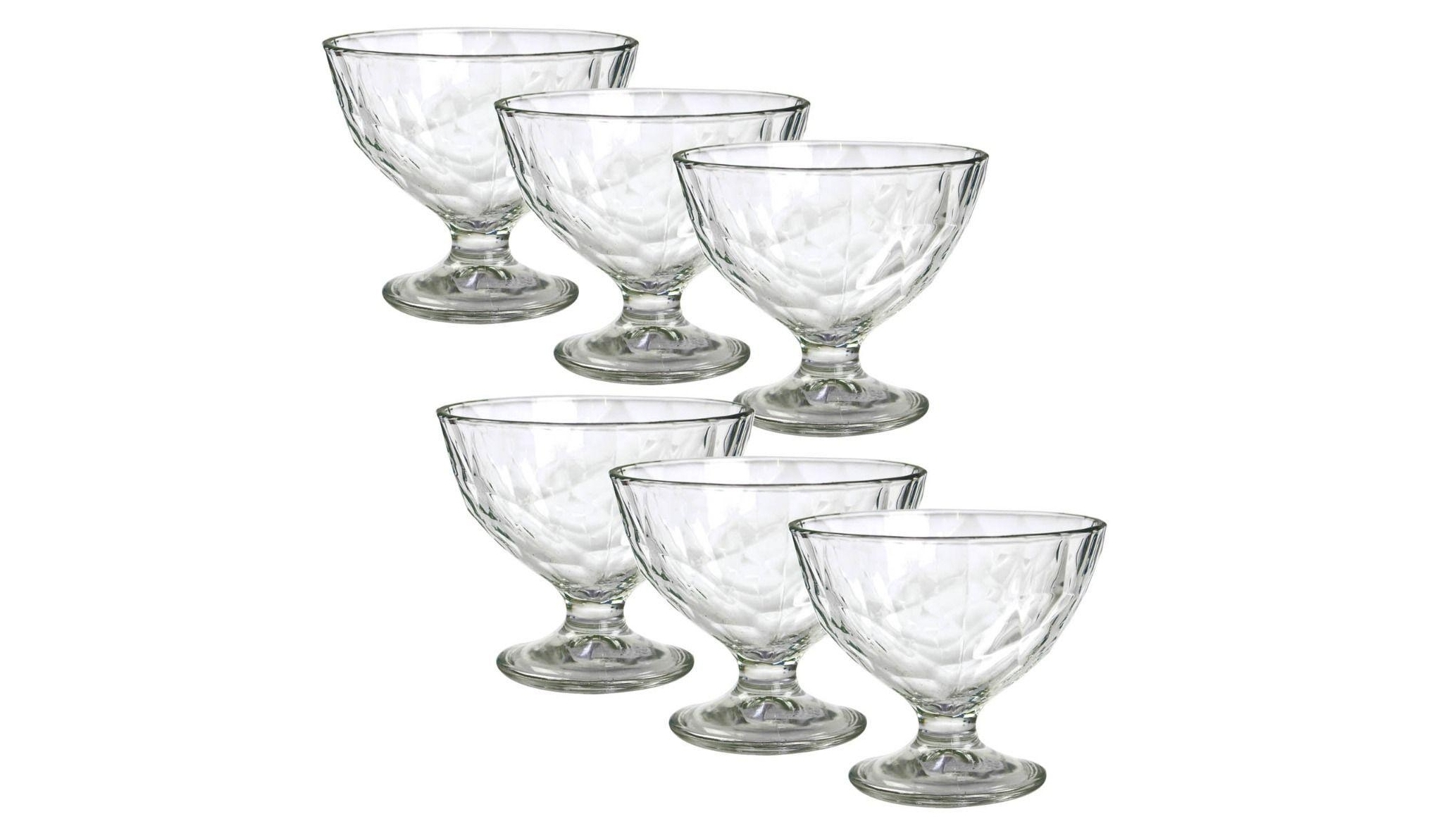 Bormioli Rocco Diamond Glass Dessert Bowls 360ml - Set of 6 | Harvey Norman