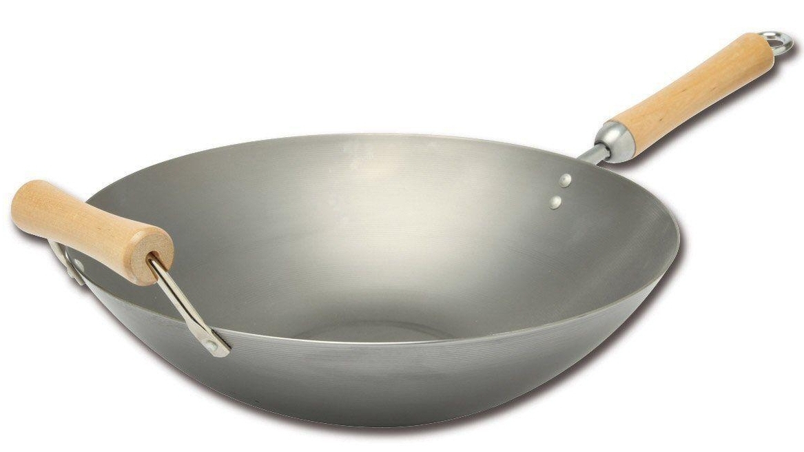 DLine Carbon Steel Wok - 36cm | Harvey Norman