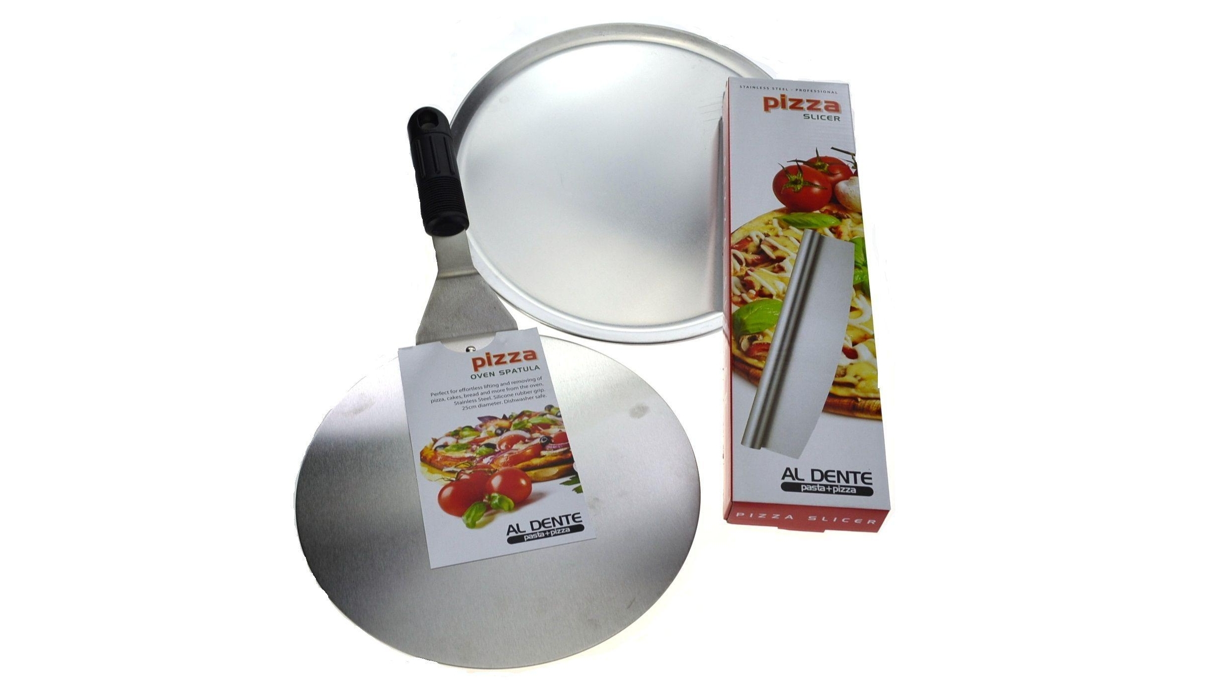 Pizza Pro Pack 30cm Tray + Pizza Lifter + Rocking Cutter | Harvey Norman
