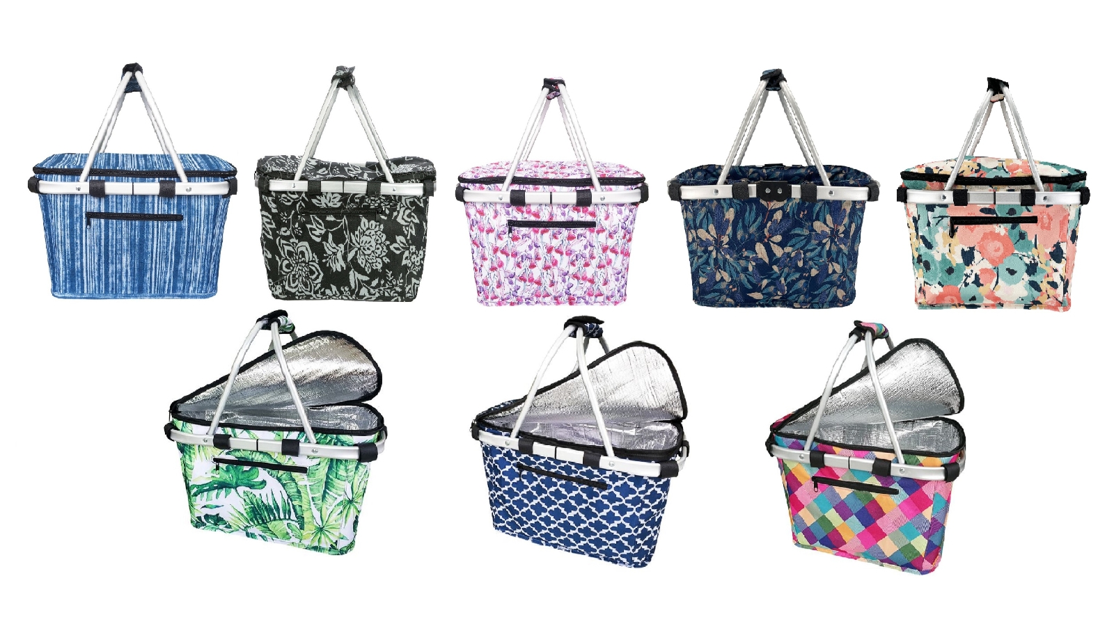 Sachi Insulated Carry Basket with Lid | Harvey Norman