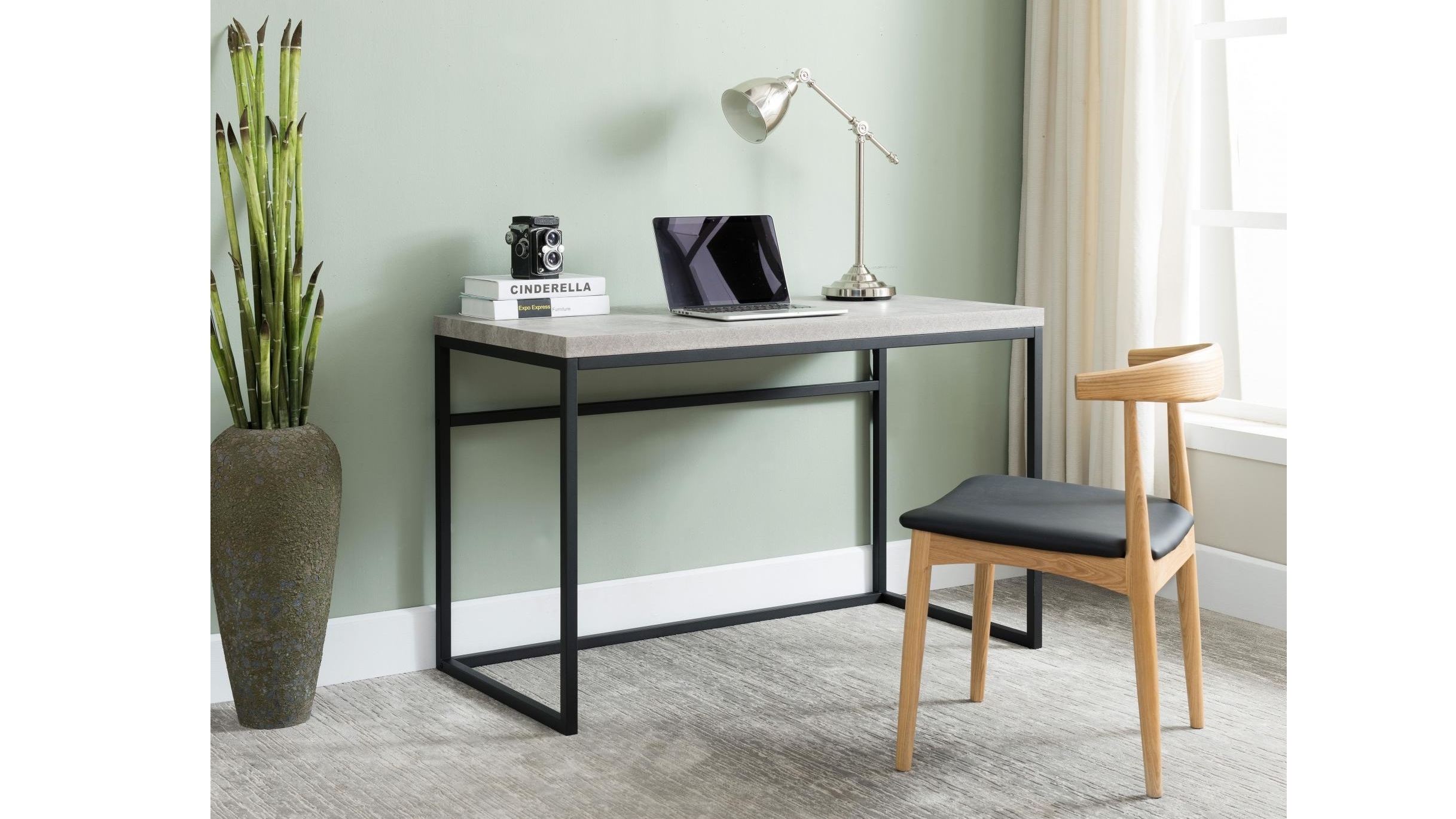 Chrysler Desk Black Harvey Norman