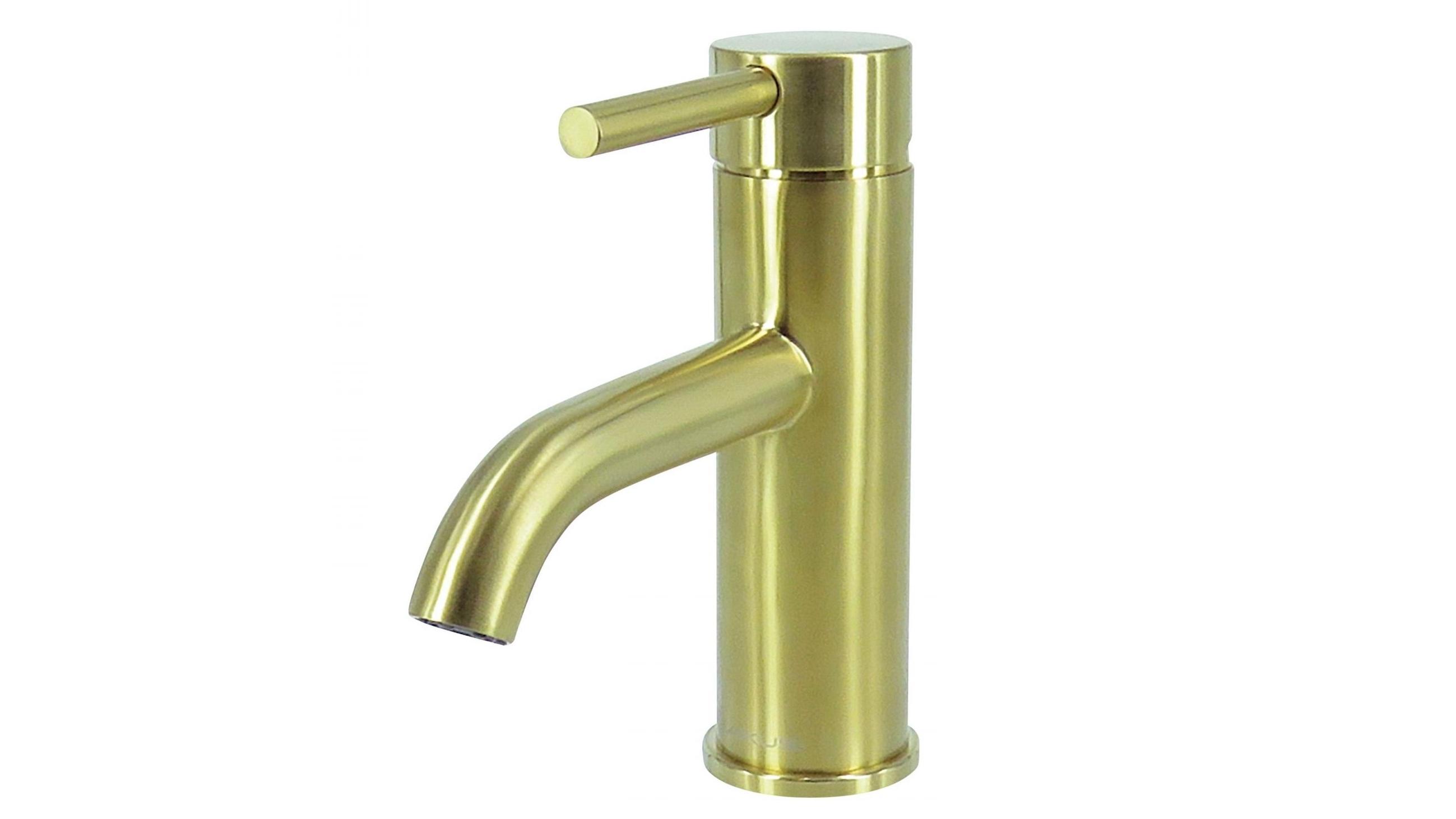 Arcisan Axus Pin Lever Basin Mixer - Brushed Brass | Harvey Norman